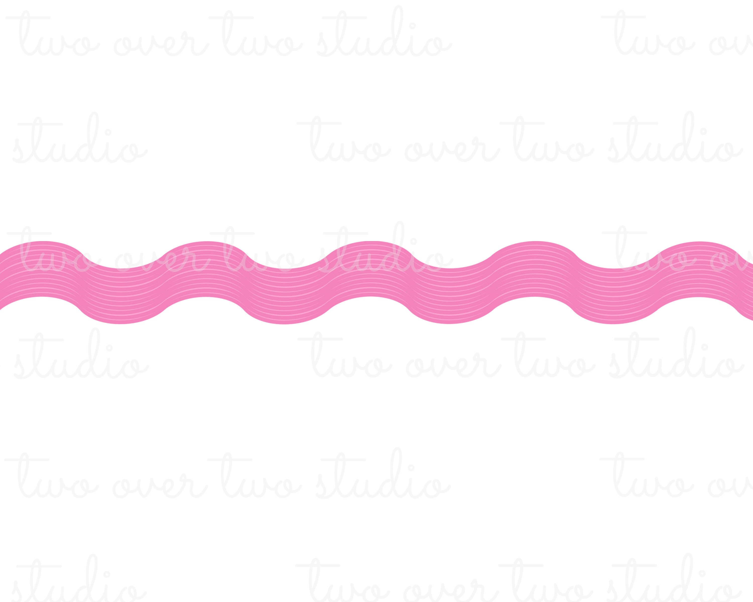 Rick Rack Border, Commercial Use, Preppy Clip Art, Hand Drawn Chevron ...