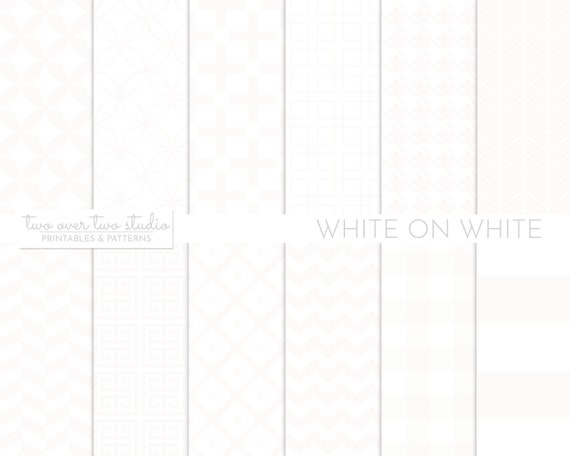 White Digital Paper White on White Monochrome Background | Etsy