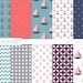 Nautical Digital Paper: "sailing" With Sailboats, Life Saver, Anchors ...