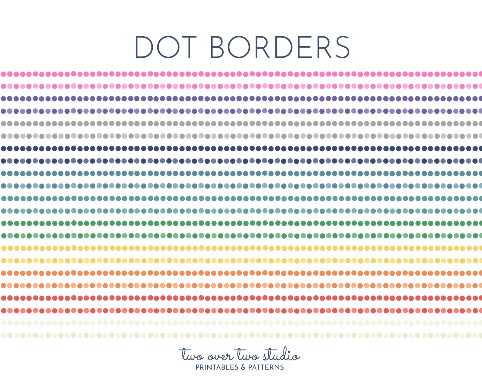 Dot Border, Commercial Use, Preppy Polkadot Border Clip Art, Polka Dot ...
