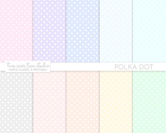 Pastel Polka Dot Background