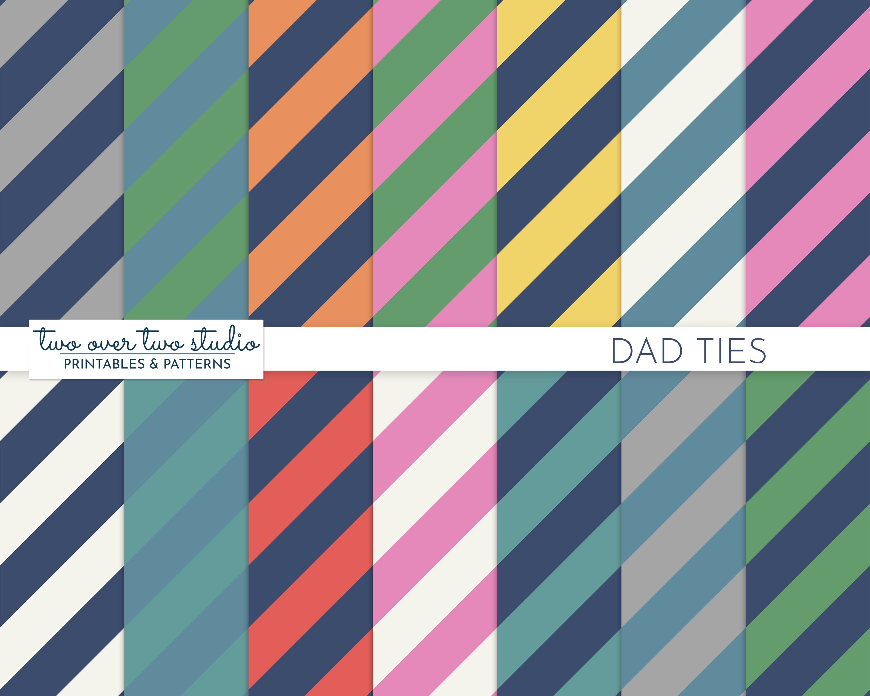 Father's Day Digital Paper, Diagonal Stripe Background, Rep Tie Stripe ...