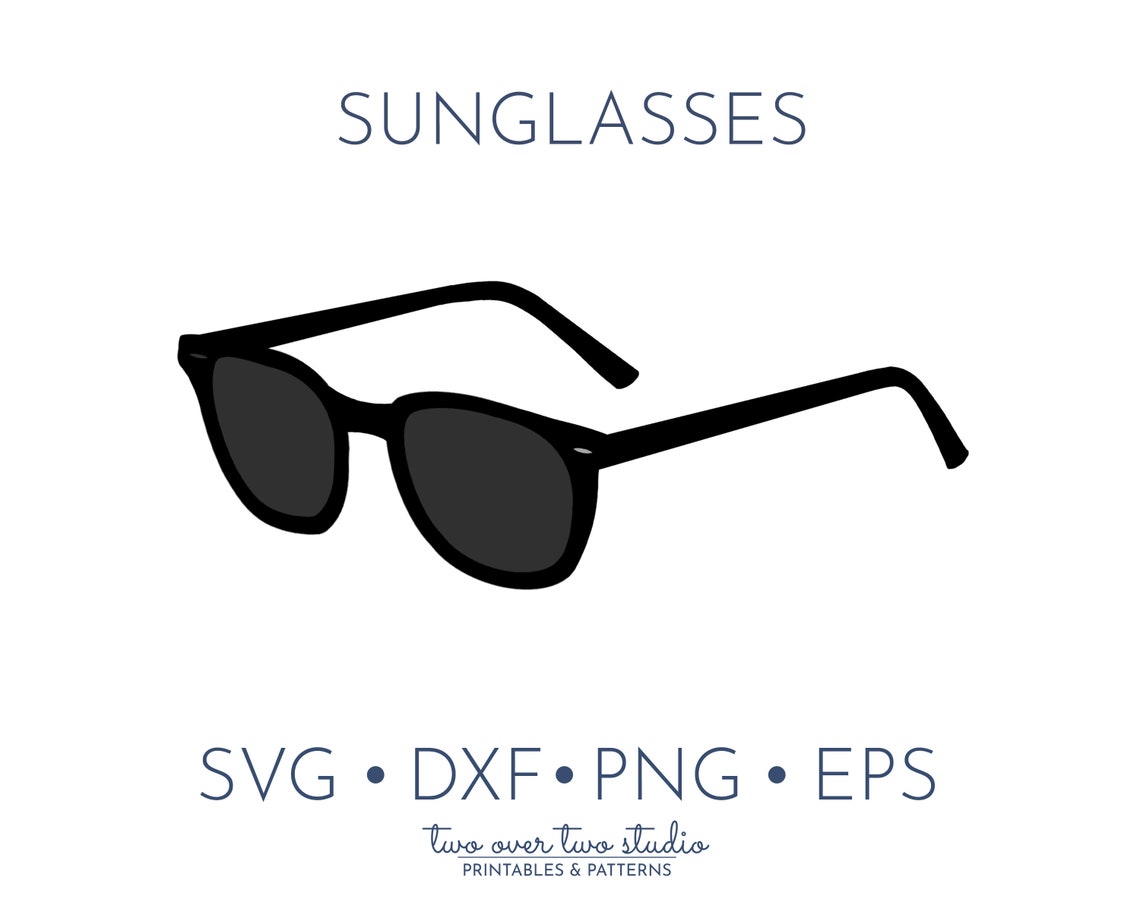 Glasses SVG File, Glasses Cut File, Black Reading Glasses Clipart ...