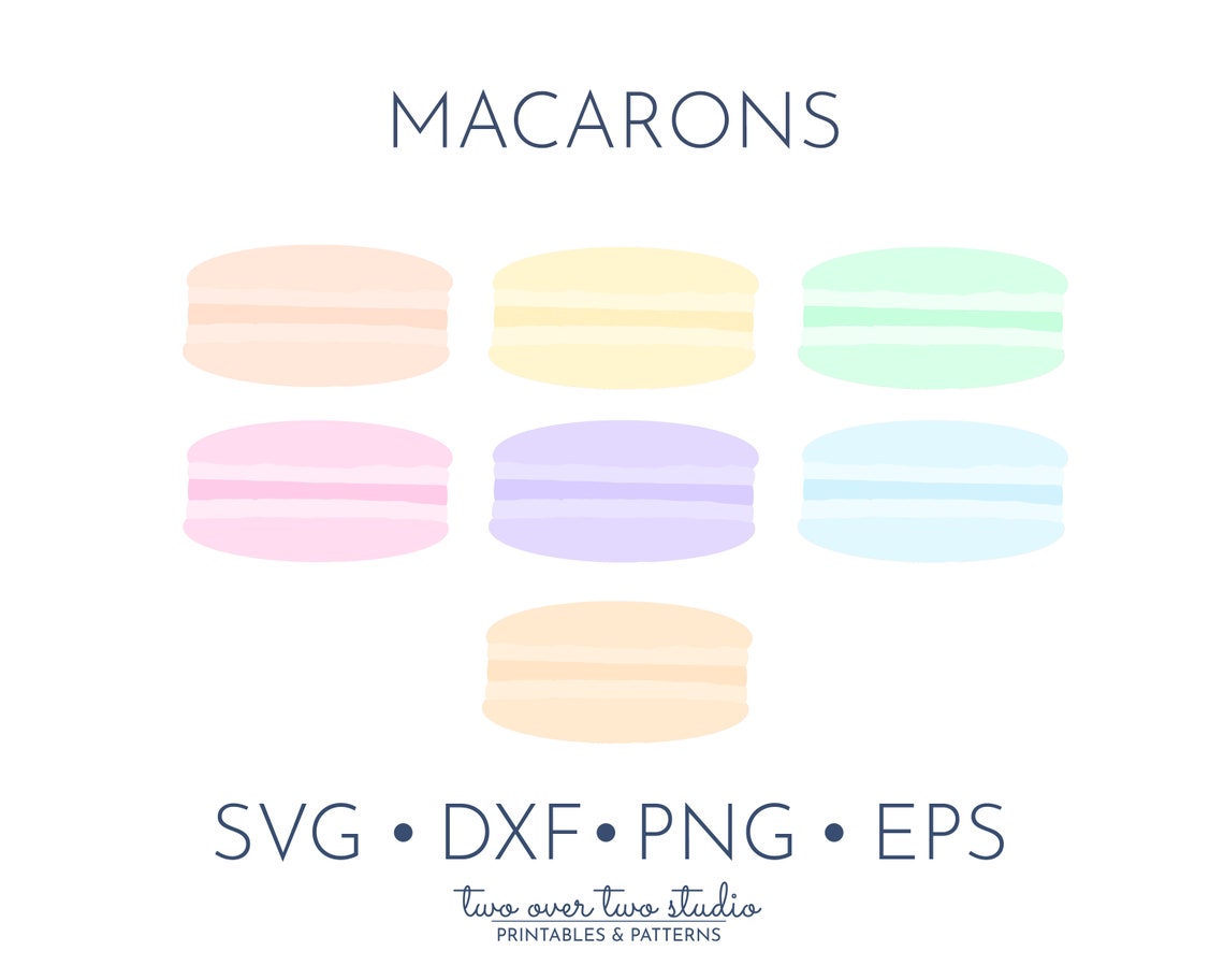 Macaron SVG File, Commercial Use, Macaron Clipart, Cookie Clip Art ...