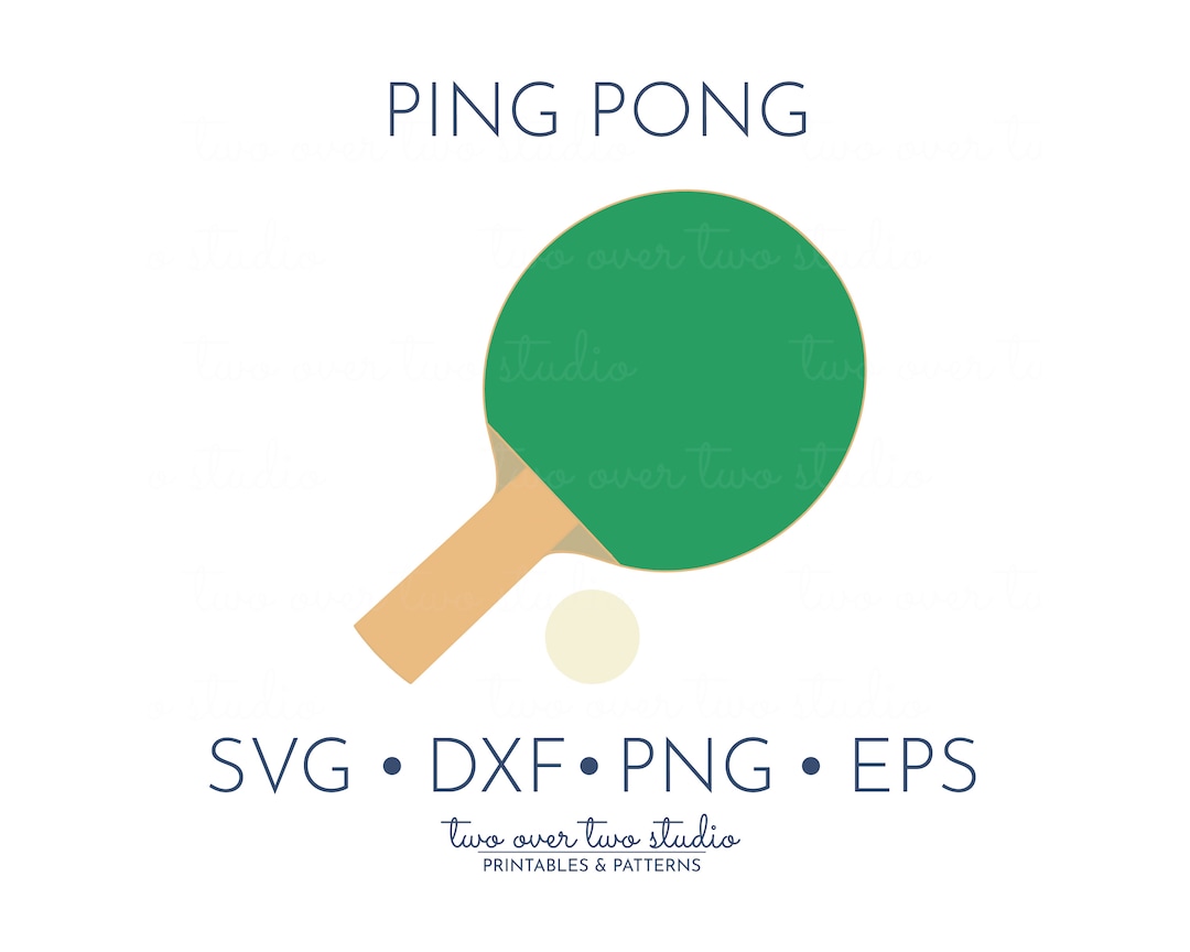 Ping Pong SVG File, Commercial Use, Table Tennis Clipart, Ping Pong ...