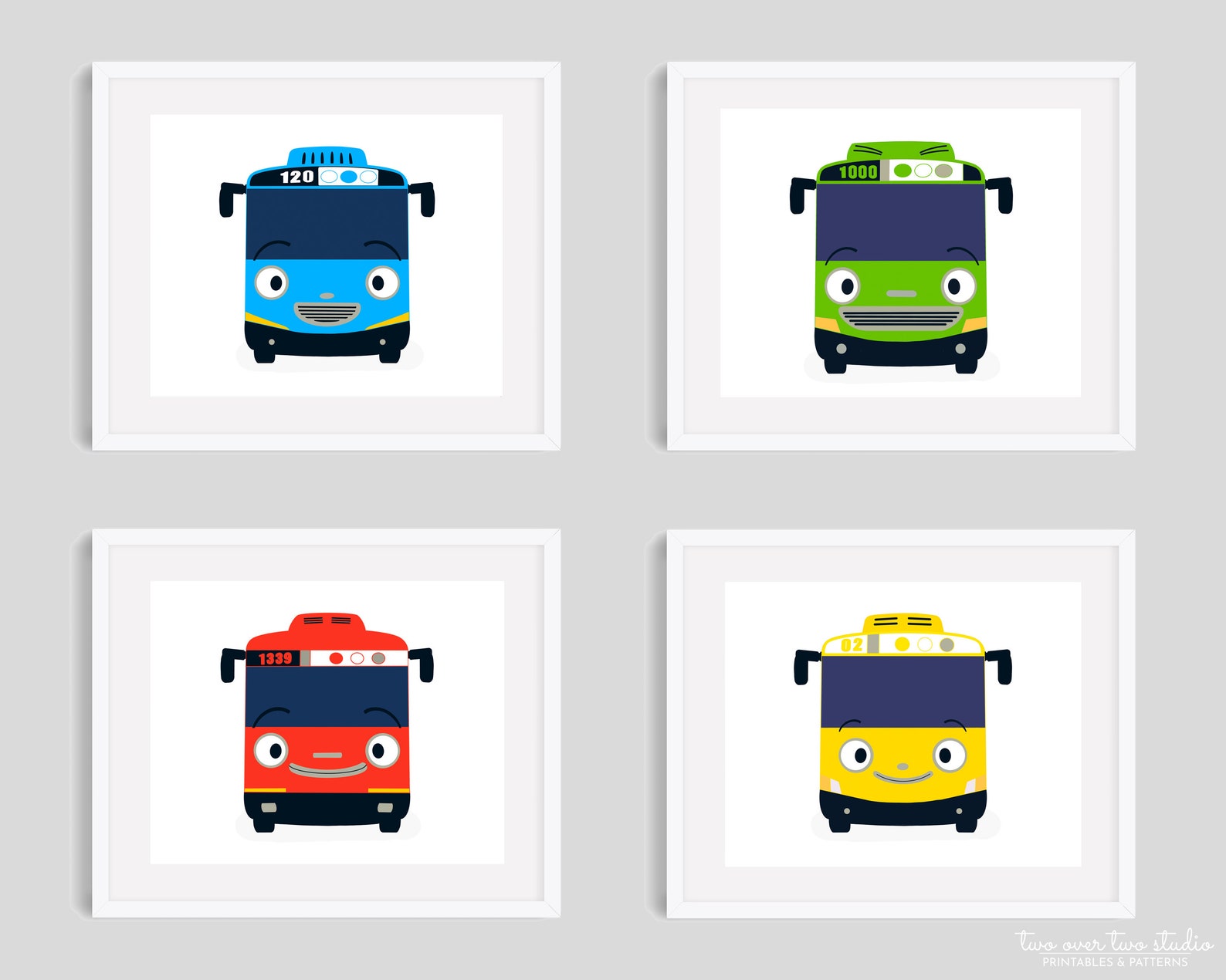 Tayo Print Tayo the Little Bus Inspired Printable Bus Wall | Etsy