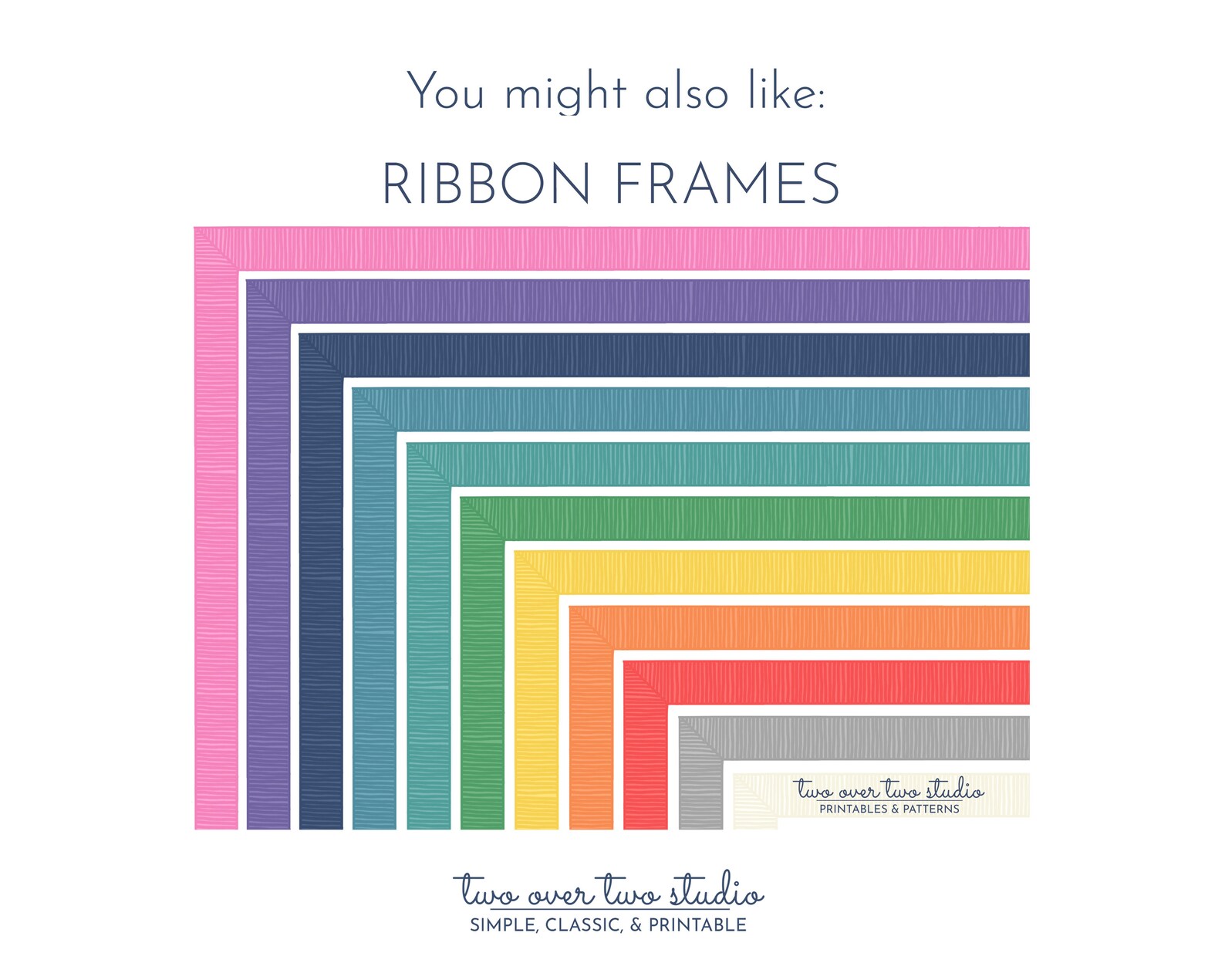 Rick Rack Border, Commercial Use, Preppy Clip Art, Hand Drawn Chevron ...