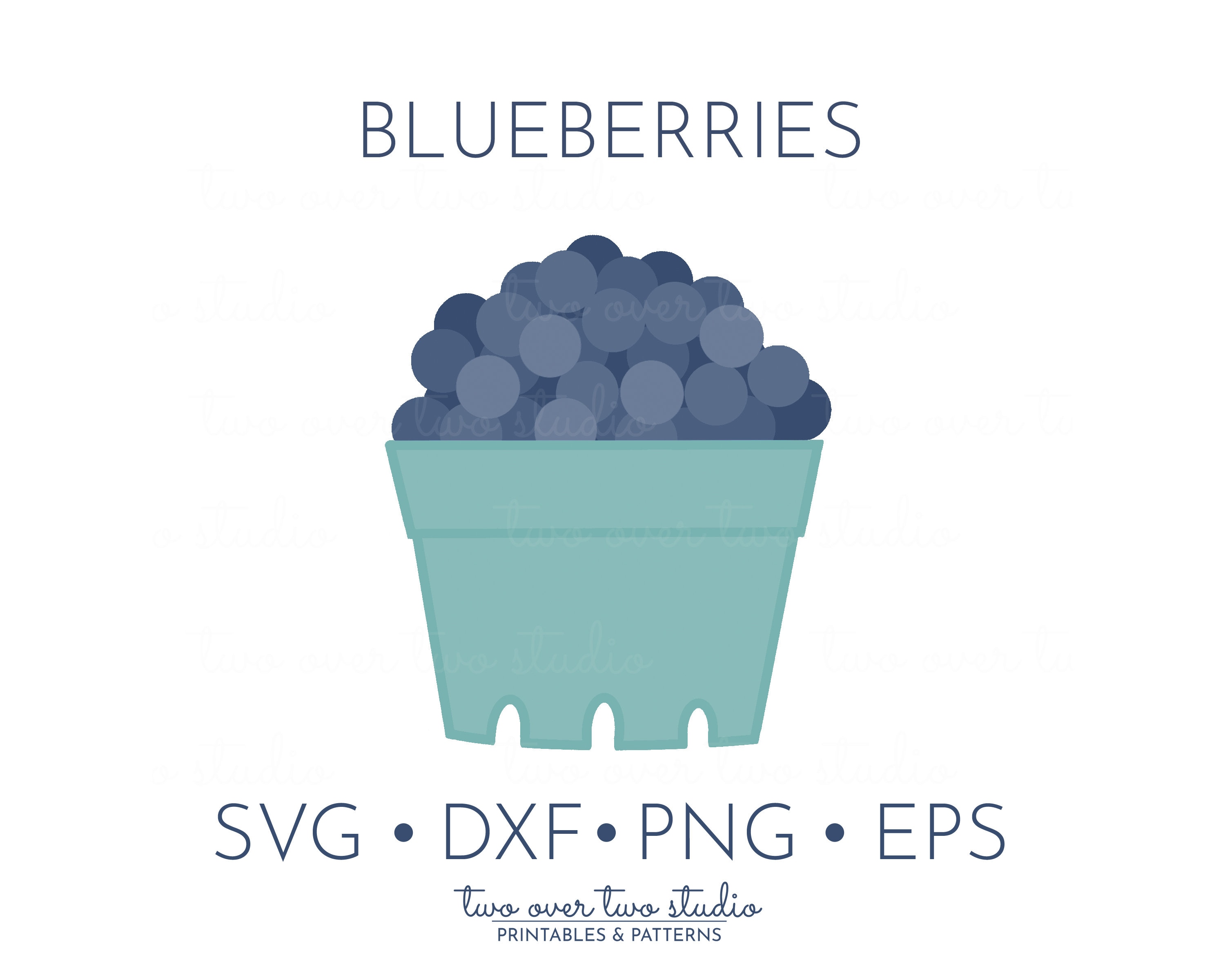 Blueberries SVG File, Commercial Use, Blueberry Clipart, Fruit Clip Art ...