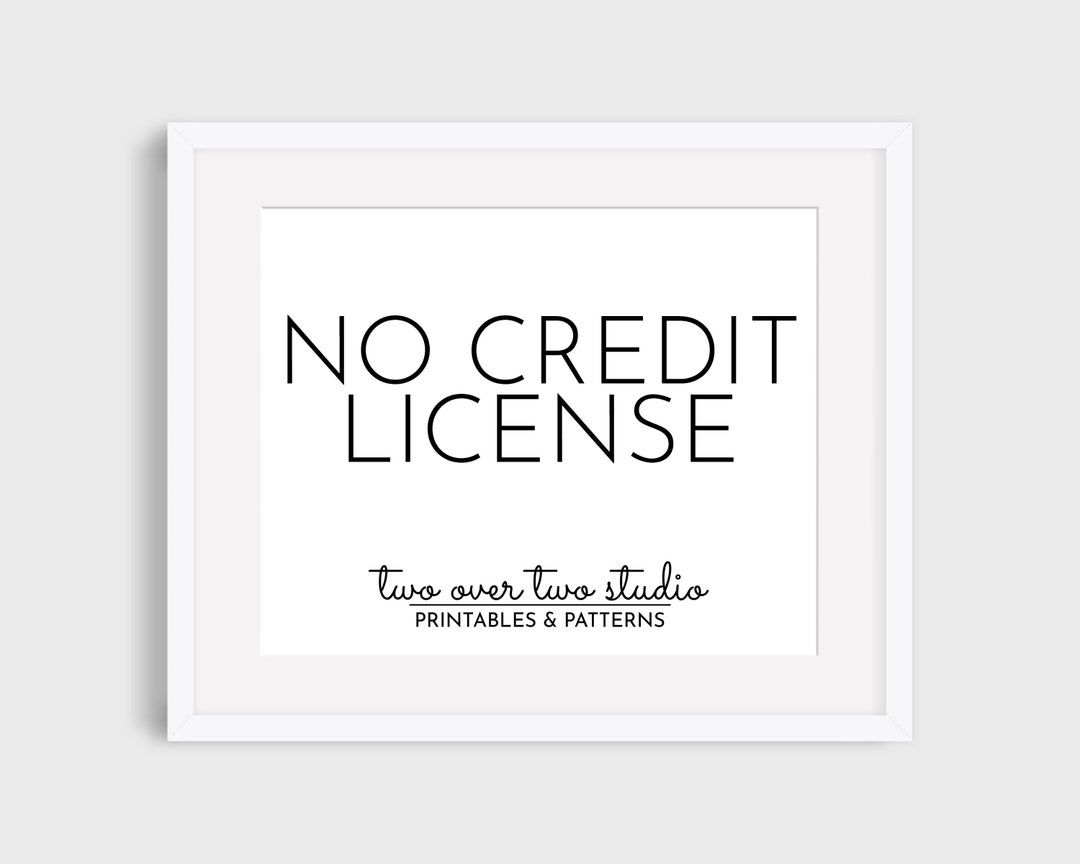 No Credit License / Commercial Use / Single Product / Clipart / Digital ...