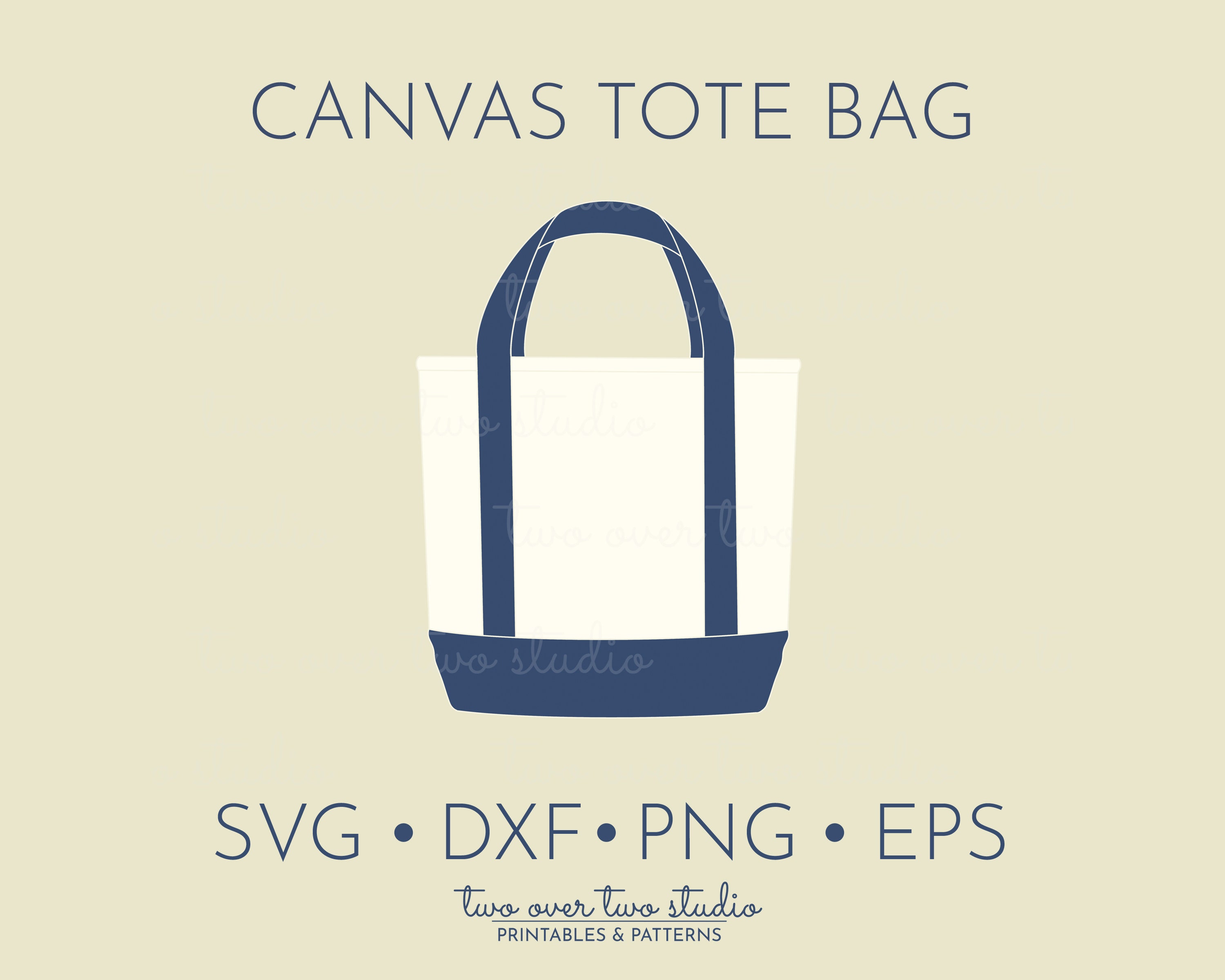 Canvas Tote Bag SVG File, Commercial Use, LL Bean Bag Clipart, Pool Bag ...