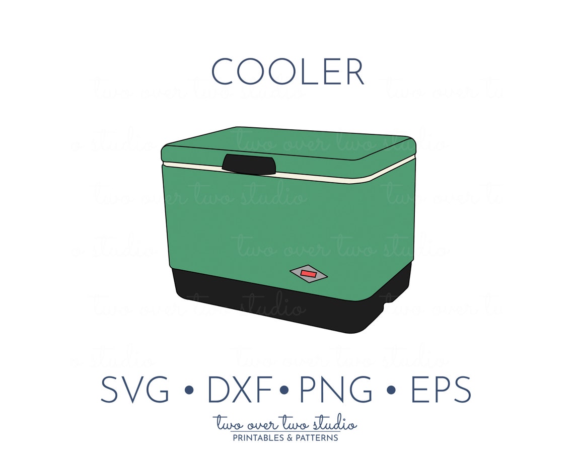 Cooler SVG, Commercial Use, Summer Picnic Clipart, Insulated Retro ...