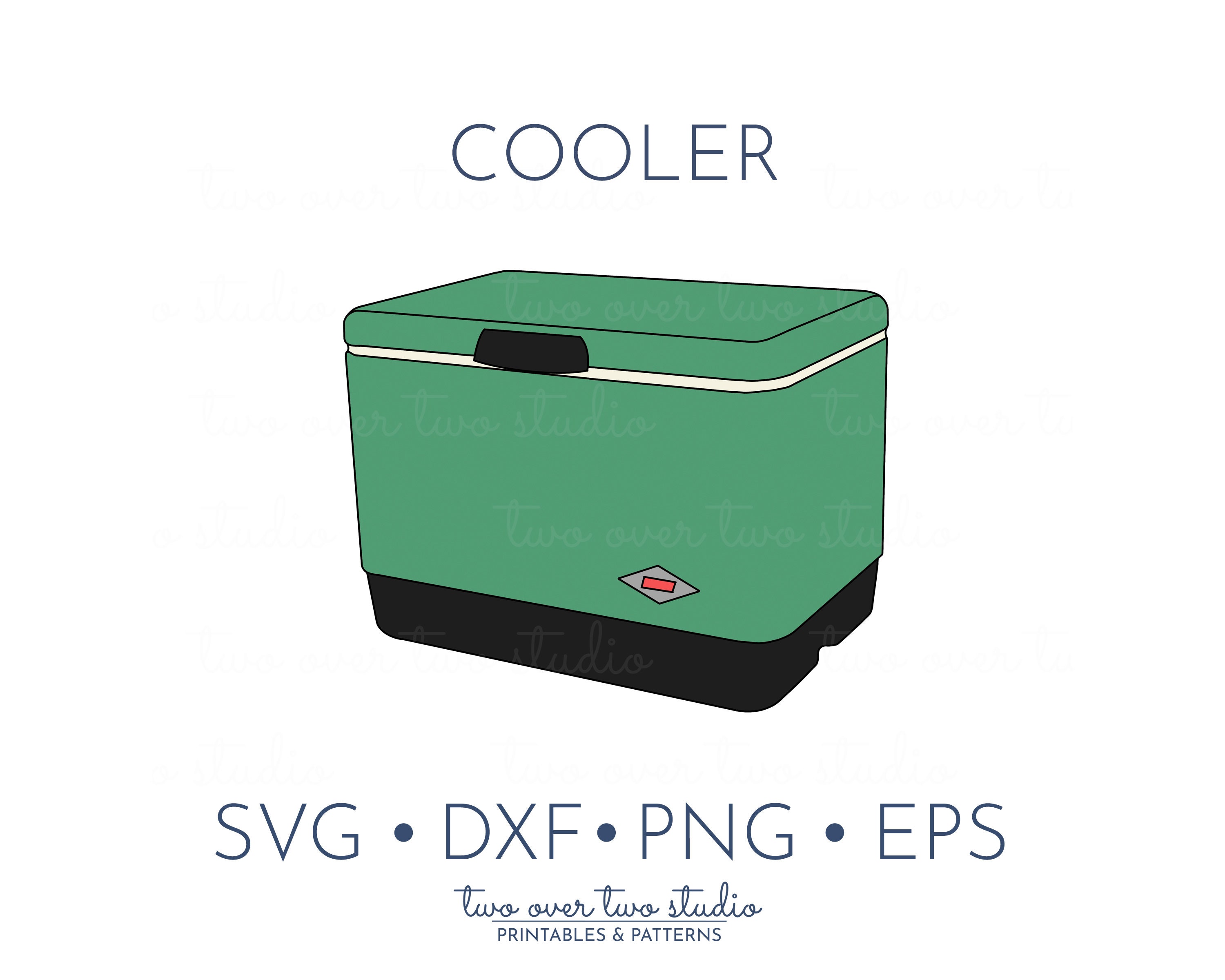 Cooler SVG, Commercial Use, Summer Picnic Clipart, Insulated Retro ...