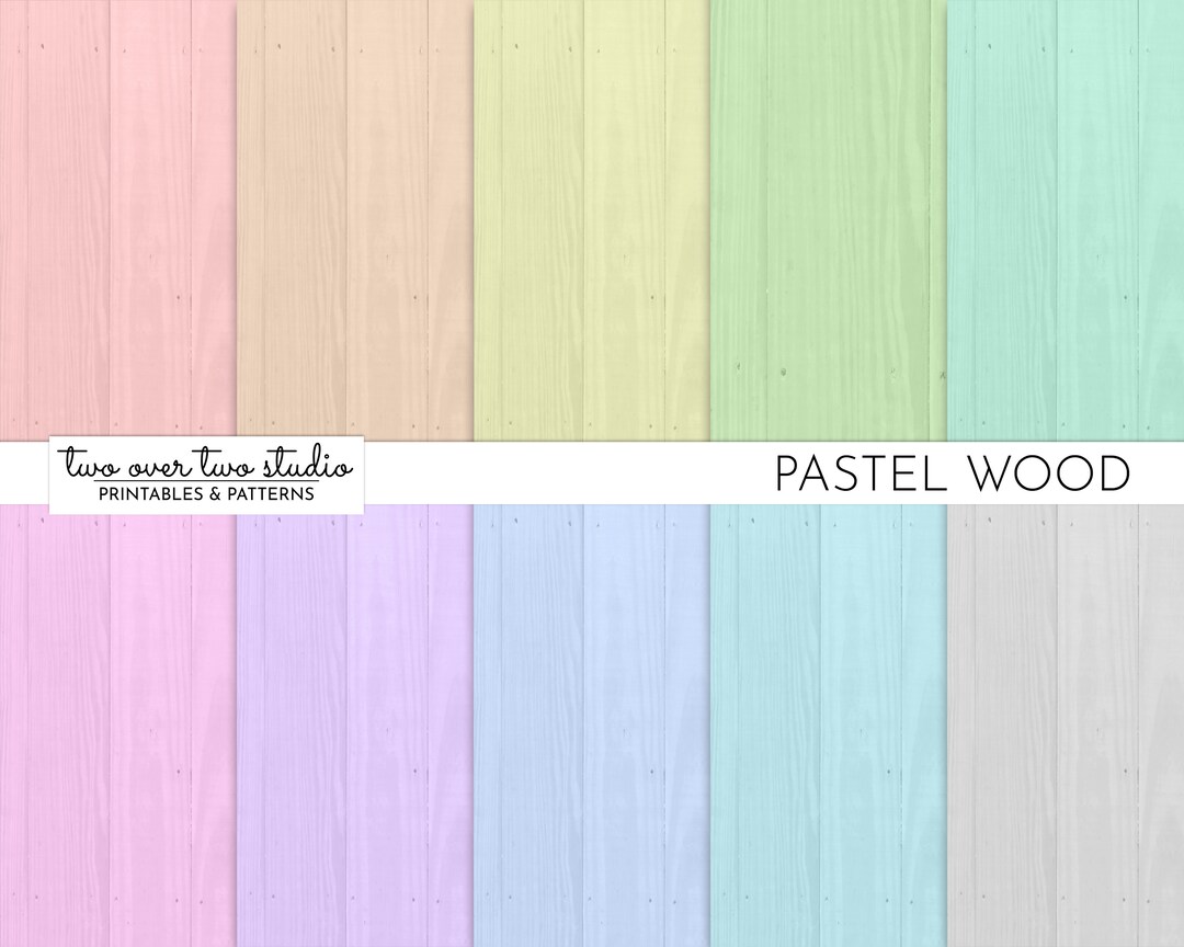 Pastel Wood Digital Paper, Commercial Use, Digital Wood Texture ...