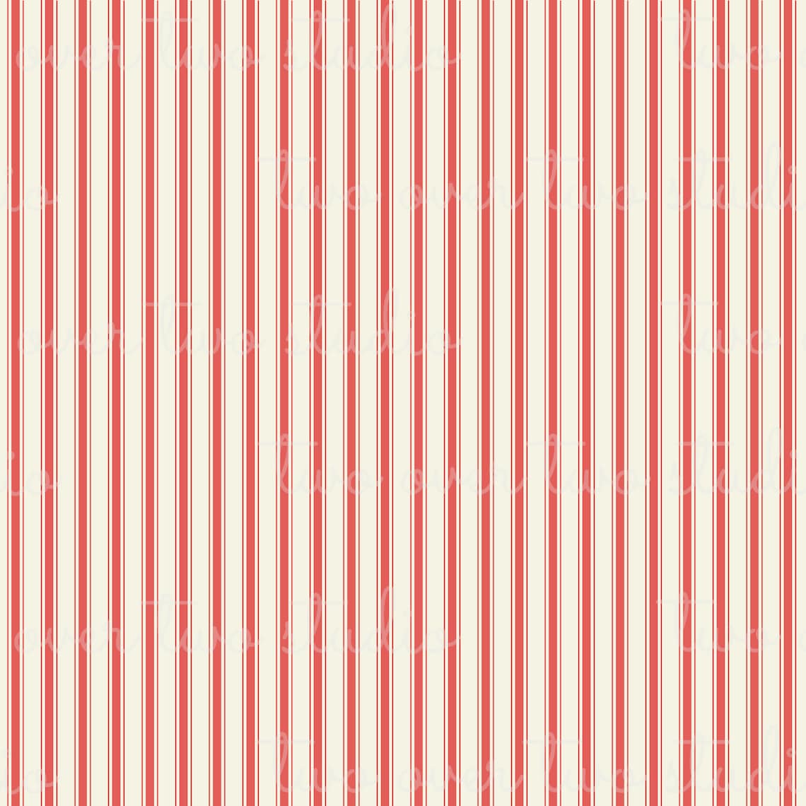 Ticking Digital Paper, Preppy Stripe Pattern, Commercial Use Ticking ...