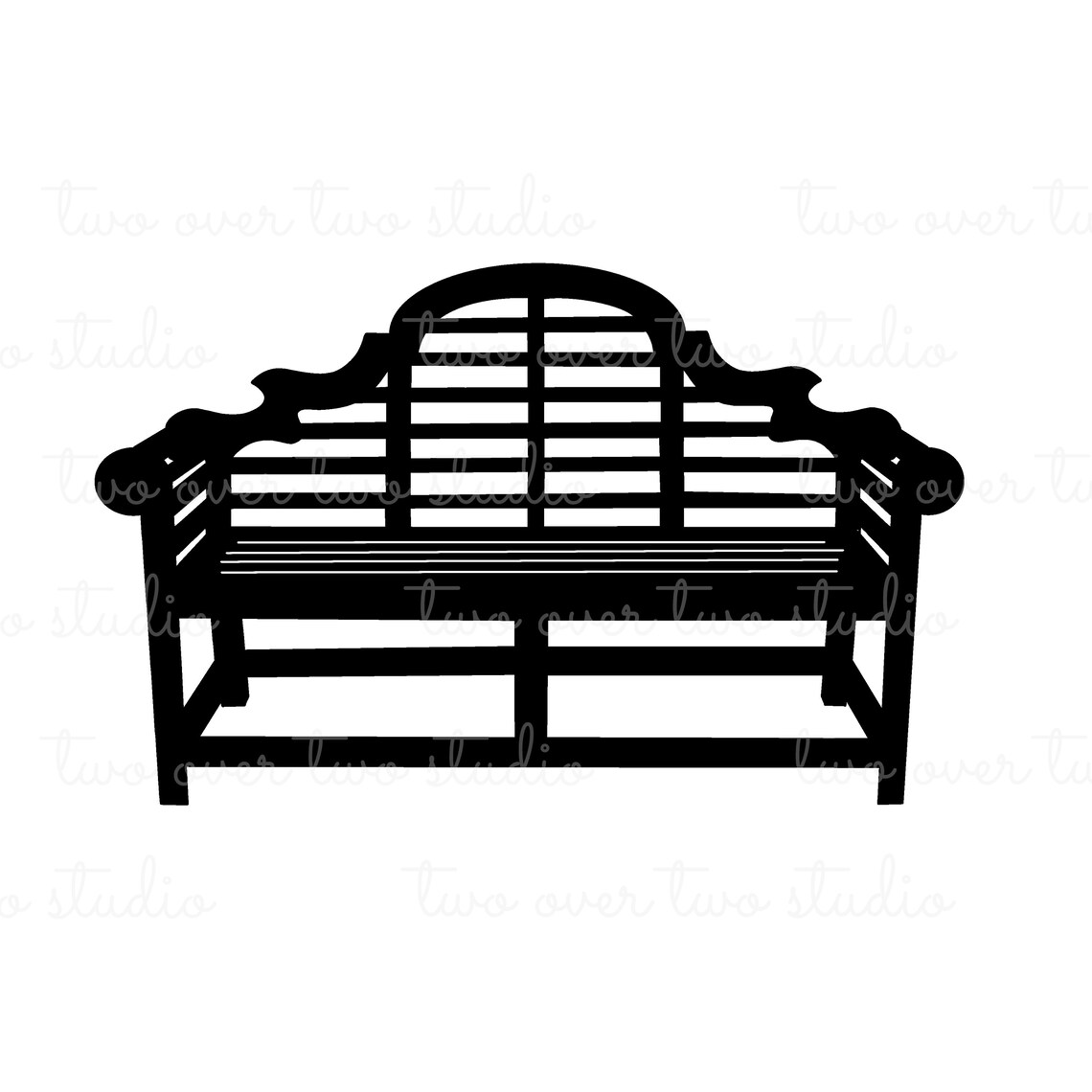 Wooden Bench Clipart, Commercial Use, Wood Garden Bench Clip Art, Bench ...