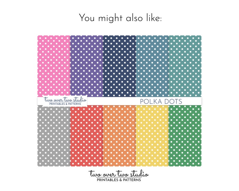 Polka Dot Digital Paper, Preppy Dot Pattern, Commercial Use, Polka Dot ...