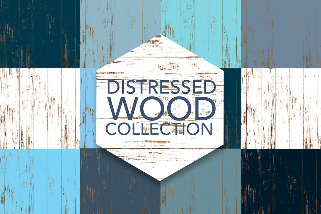 Wood Digital Paper: "distressed or WEATHERED Wood" With White and ...