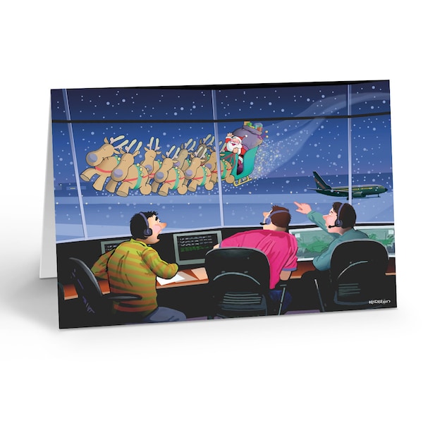 Aviation Christmas Cards - Etsy