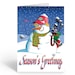 Golf Snowman - Golfing Christmas Cards - 18 Golf Christmas Cards ...