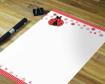 Ladybug stationery | Etsy
