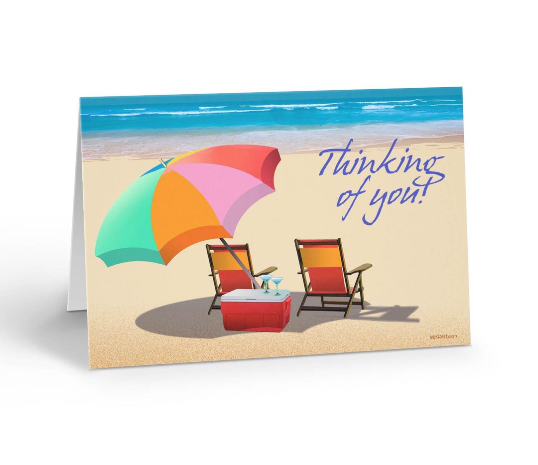 Beach Theme Note Cards - 10 per Box - Beach Thank You Notes - 14265 - Etsy