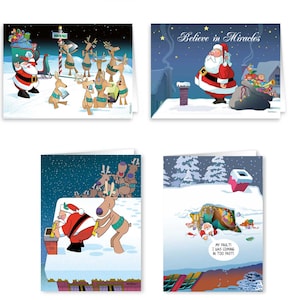 Ultimate Funny Christmas Card Variety Pack - 36 Funny Cards & Envelopes ...