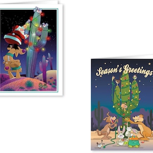 Assorted Western Christmas Card - 24 Western Cards & Envelopes - 88 - Etsy