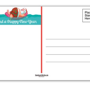 Beach Fun Christmas Postcards - 40 Holiday Beach Postcards - 4 X 6 Inch ...