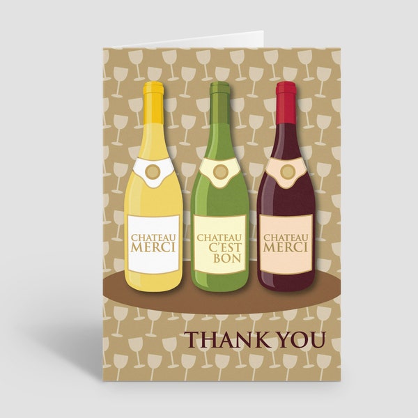 Wine Thank You Notes - Etsy