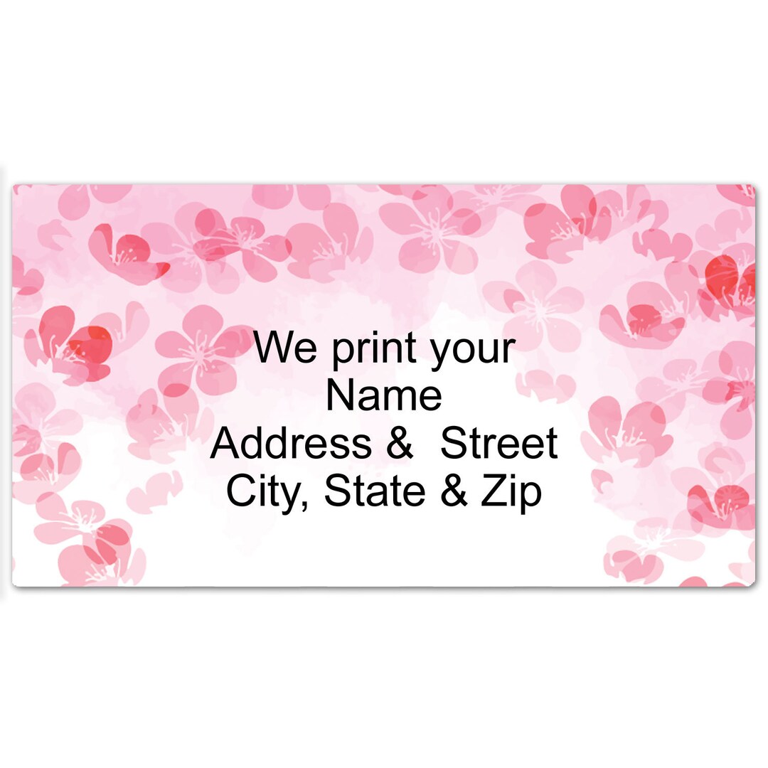 Pretty in Pink Address Label Personalized Address Label B212308 - Etsy UK
