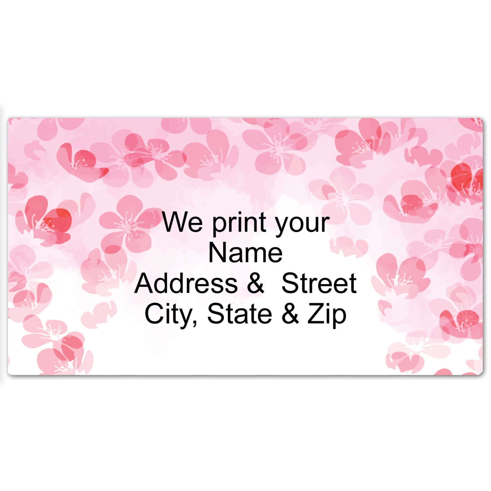 Pretty in Pink Address Label Personalized Address Label - Etsy UK