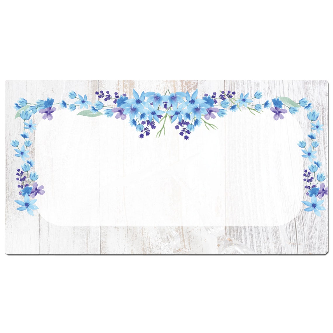 Blue & Purple Floral Label Customized Return Address Label | Etsy