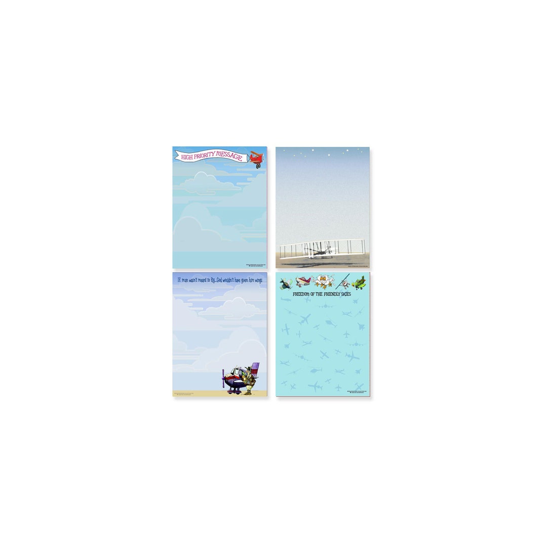 Aviation Notepads 4 Assorted Note Pads Airplane Notepads - Etsy