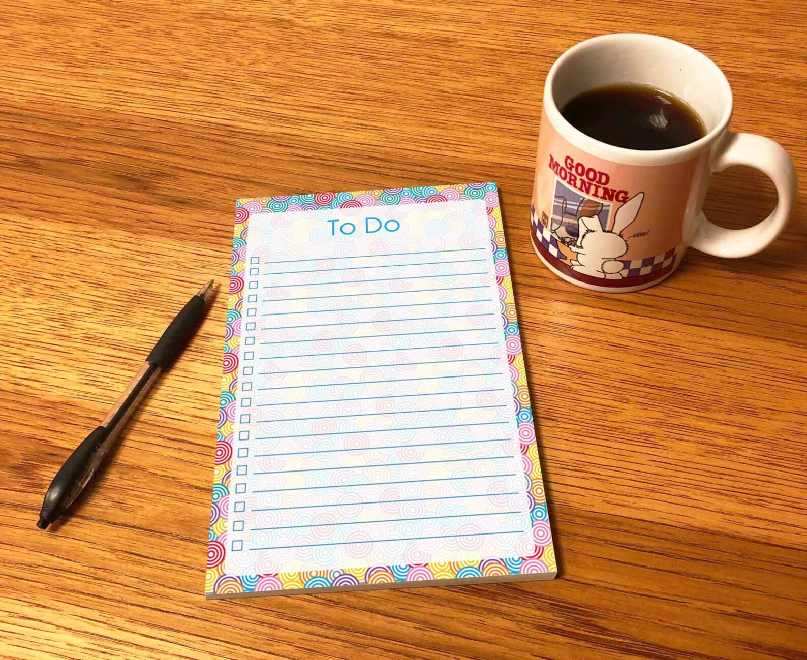 Colorful Border to Do List Magnetic Notepad 8.5 X | Etsy