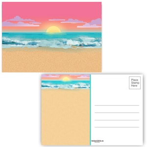 Assorted Beach Postcards - Set of 40 - 4 X 6 Postcards - 17090 - Etsy