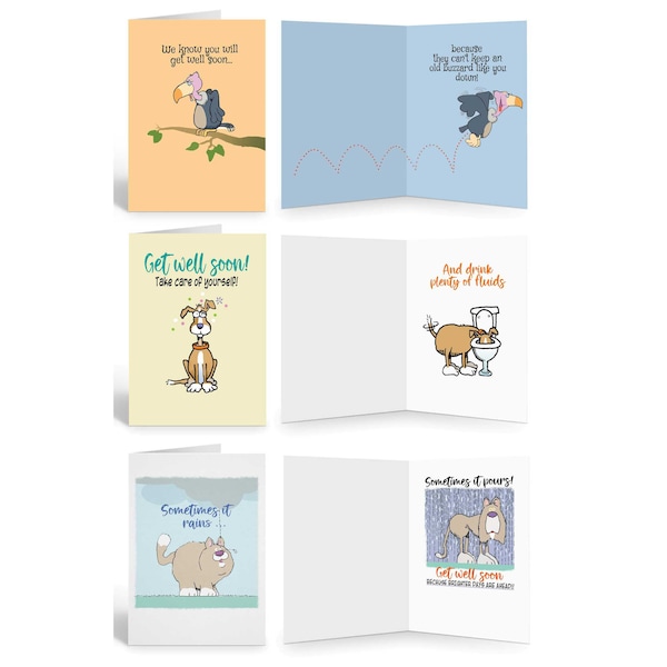 Funny Get Well Card - Etsy