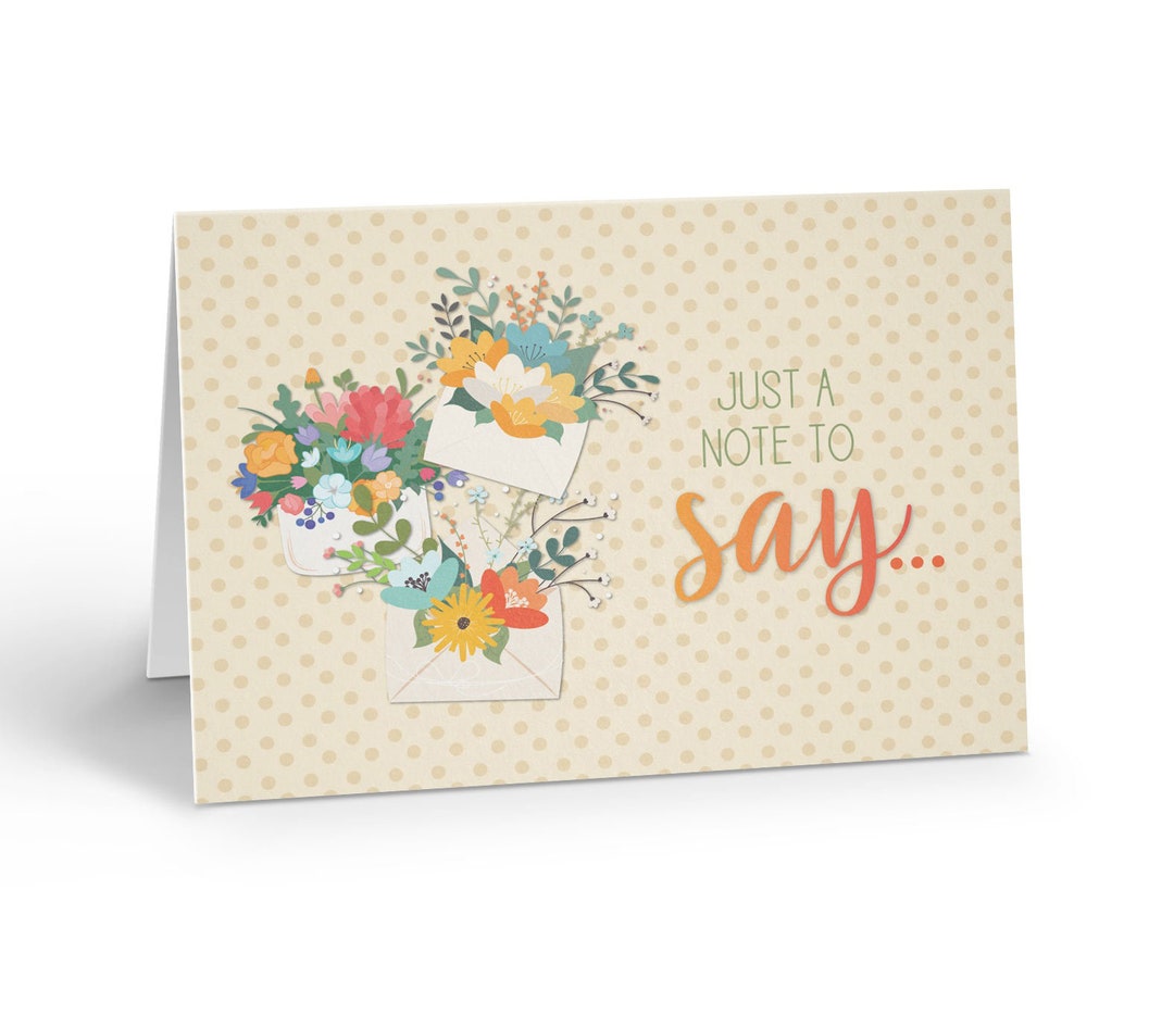 Just Because Note Card - 10 Boxed Cards & Envelopes - Note Card ...