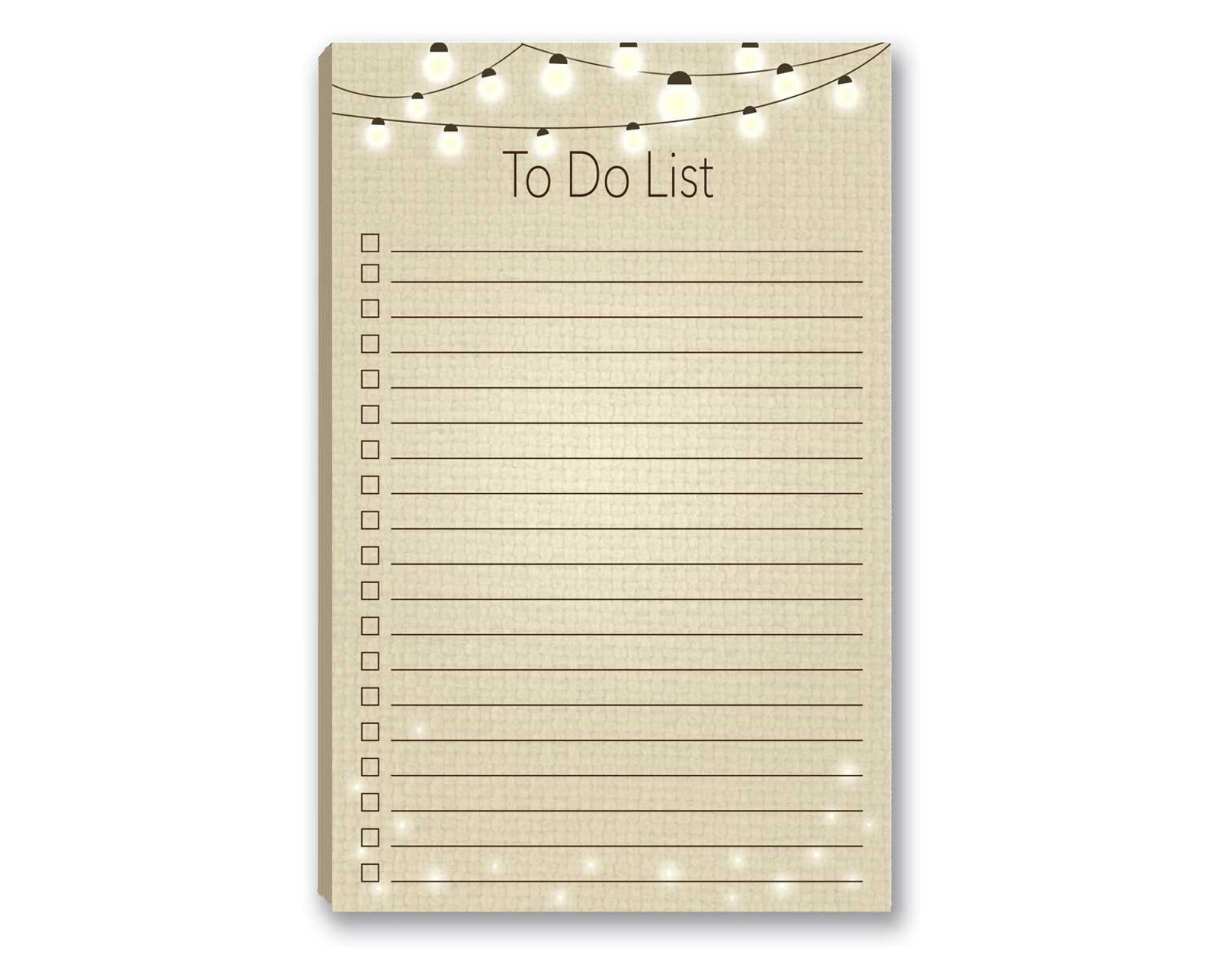 Rustic Lights to Do List Magnetic Notepad 8.5 X - Etsy