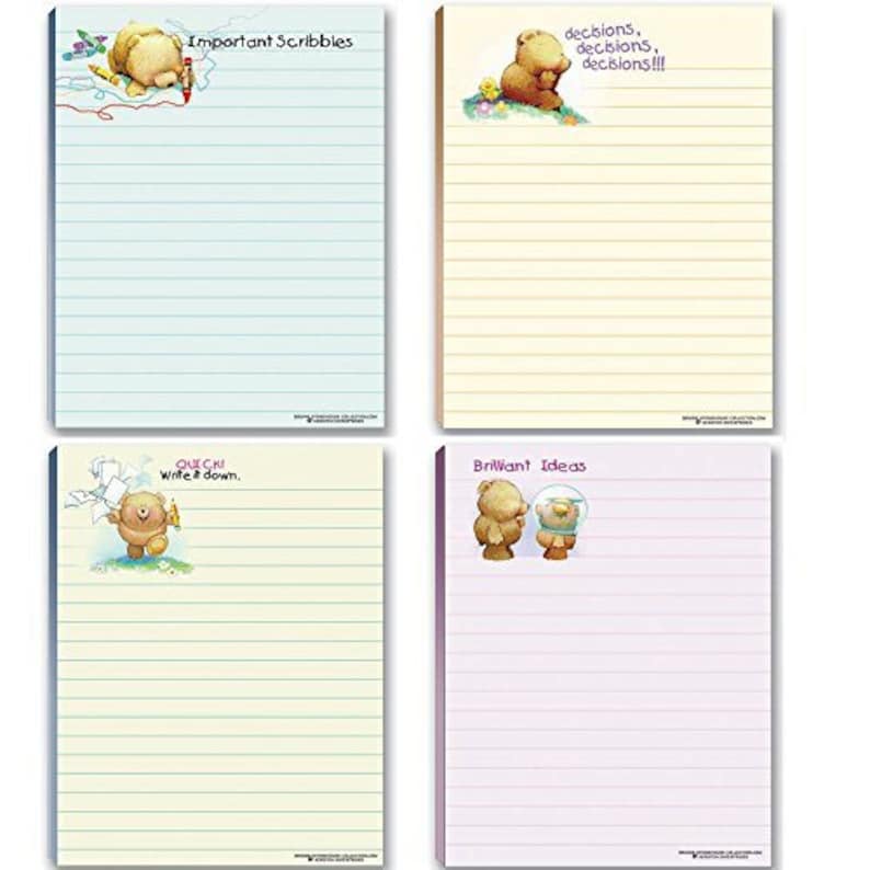 Cute Notepads 4 Assorted Note Pads Sweet With a Touch of | Etsy