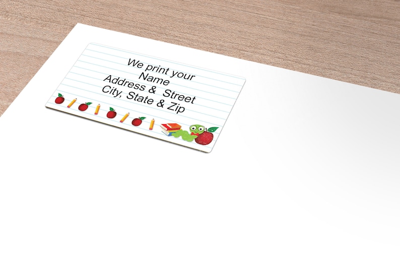 Teacher Address Label Personalized Teacher Address Label | Etsy