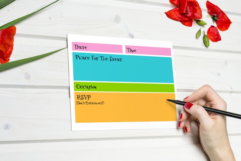 Funny Party Invitations 25 Invites & Envelopes Hilarious - Etsy