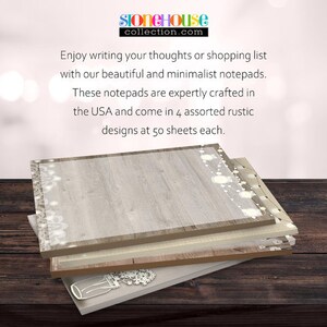 Rustic Notepad Assorted Pack - 4 Rustic Wood Notepads- 661 - Etsy