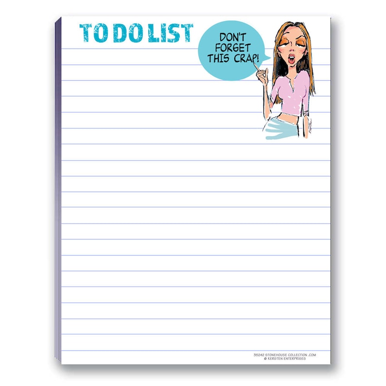 Funny Notepad Assorted Pack 4 Funny Notepads Make a Great - Etsy