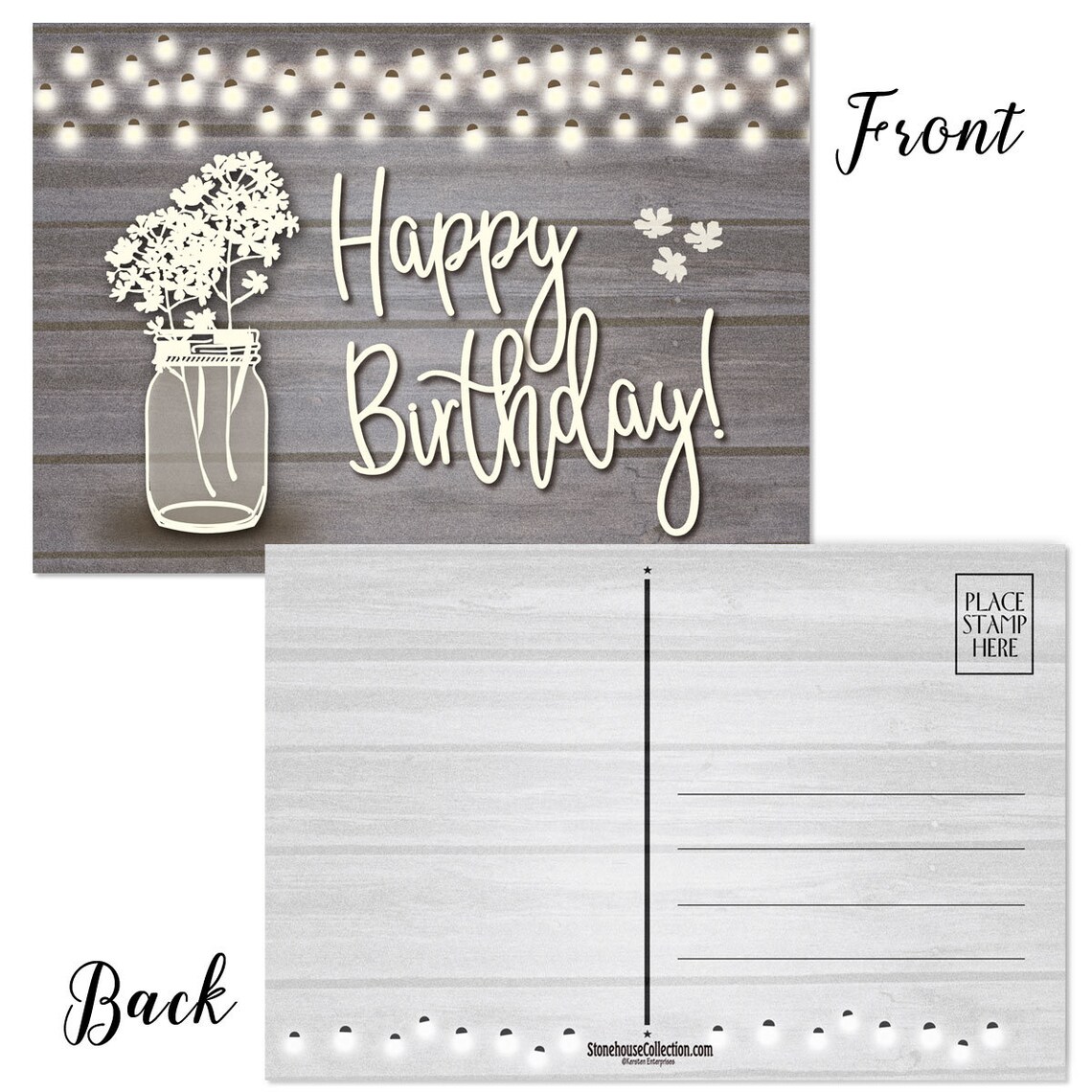 Birthday Postcards Assorted Set of 50 4 X 6 Birthday | Etsy