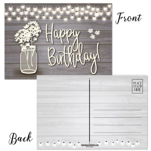 Birthday Postcards - Assorted Set of 50 4 X 6 Birthday Postcard ...