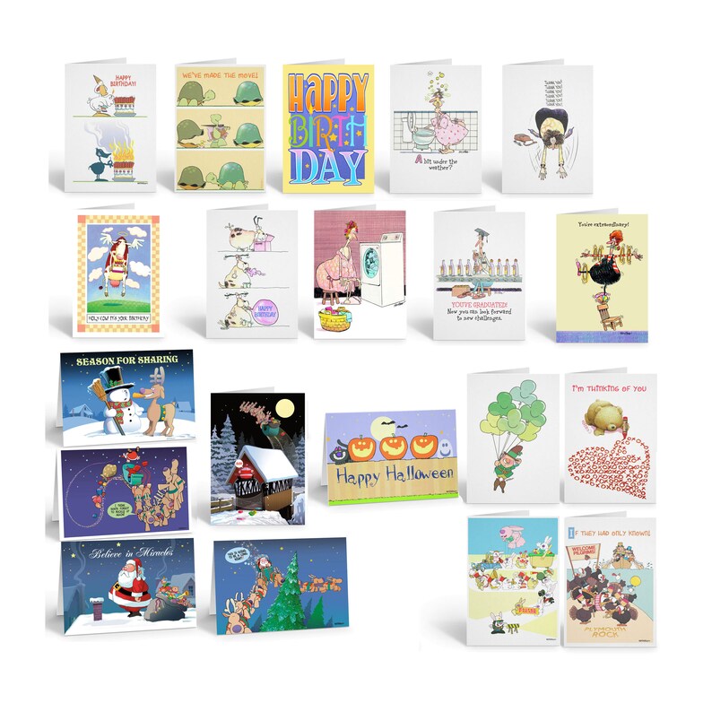 Gift Idea Funny All Occasion Variety Set Birthday Cards - Etsy