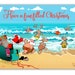 Beach Fun Christmas Postcards - 40 Holiday Beach Postcards - 4 X 6 Inch ...