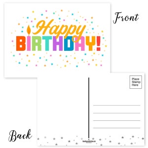 Assorted Happy Birthday Postcards - 4 X 6 Birthday Postcard - Bulk ...