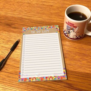 Magnetic to Do List Notepad Colorful Confetti- 8.5" X 5.5" - Notepads ...