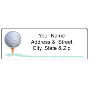 Golf Ball Return Address Label - Sports Fun - Personalized Golfing ...